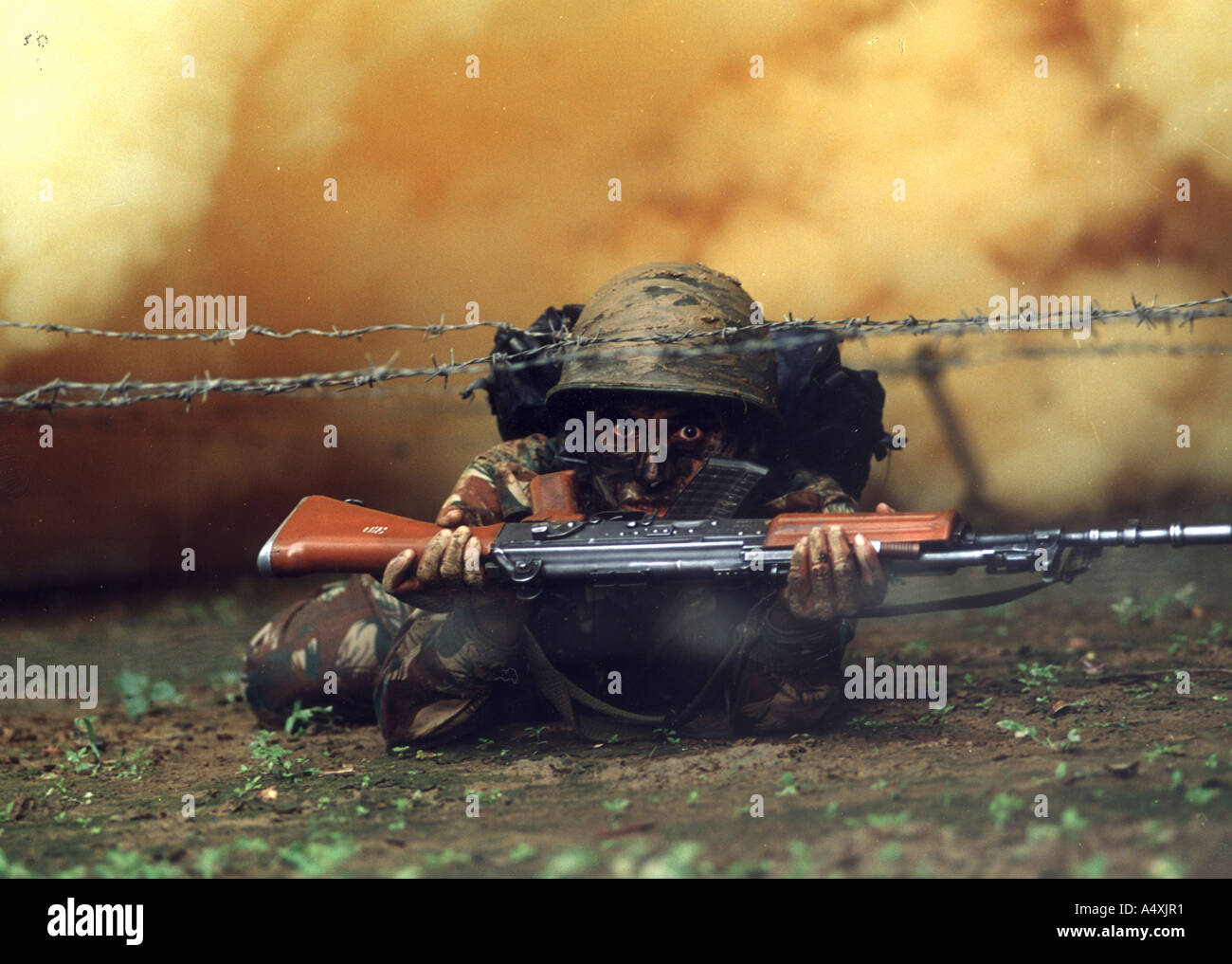 Soldier gun smoke hi-res stock photography and images - Alamy