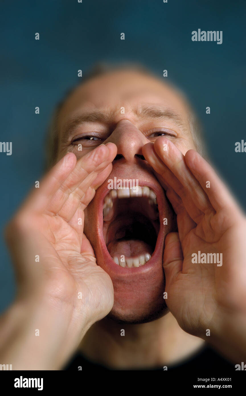 Man Shouting Out Loud High Resolution Stock Photography and Images - Alamy