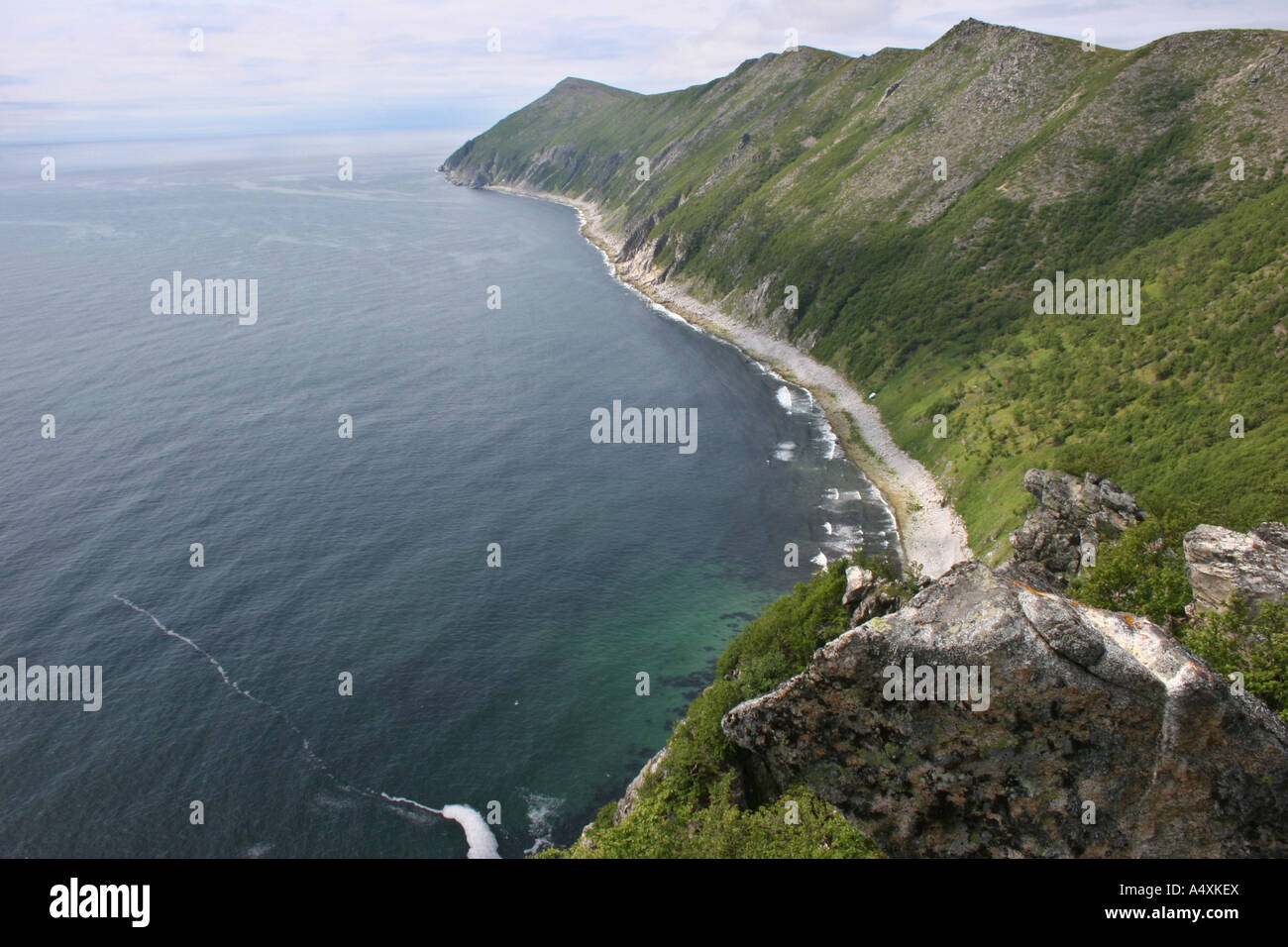 Bay Svetlaya, Sea of Okhotsk, Magadan area, Eastern Siberia, Russia ...