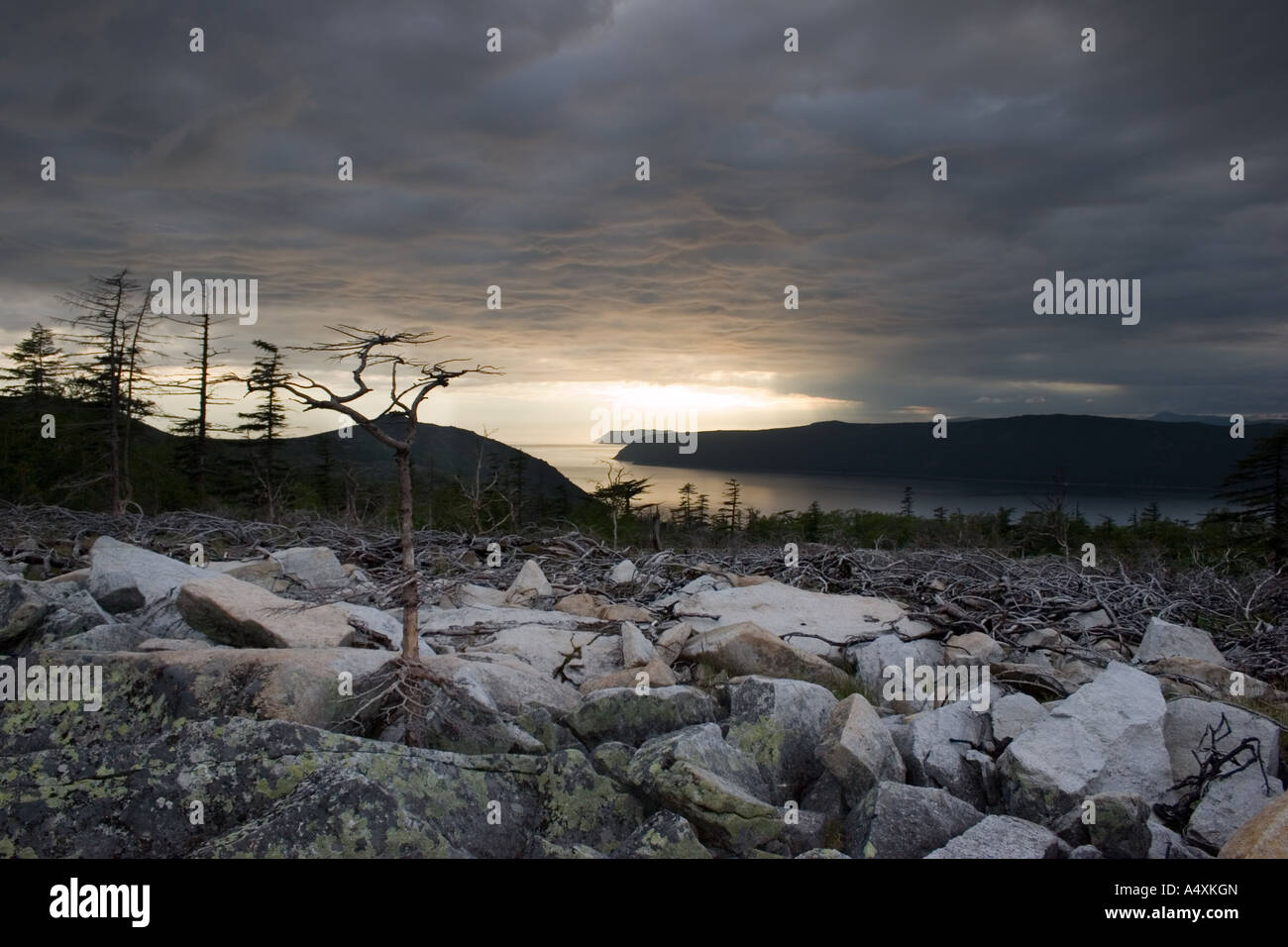 National park "Jack London's lake", Magadan area, Eastern Siberia ...