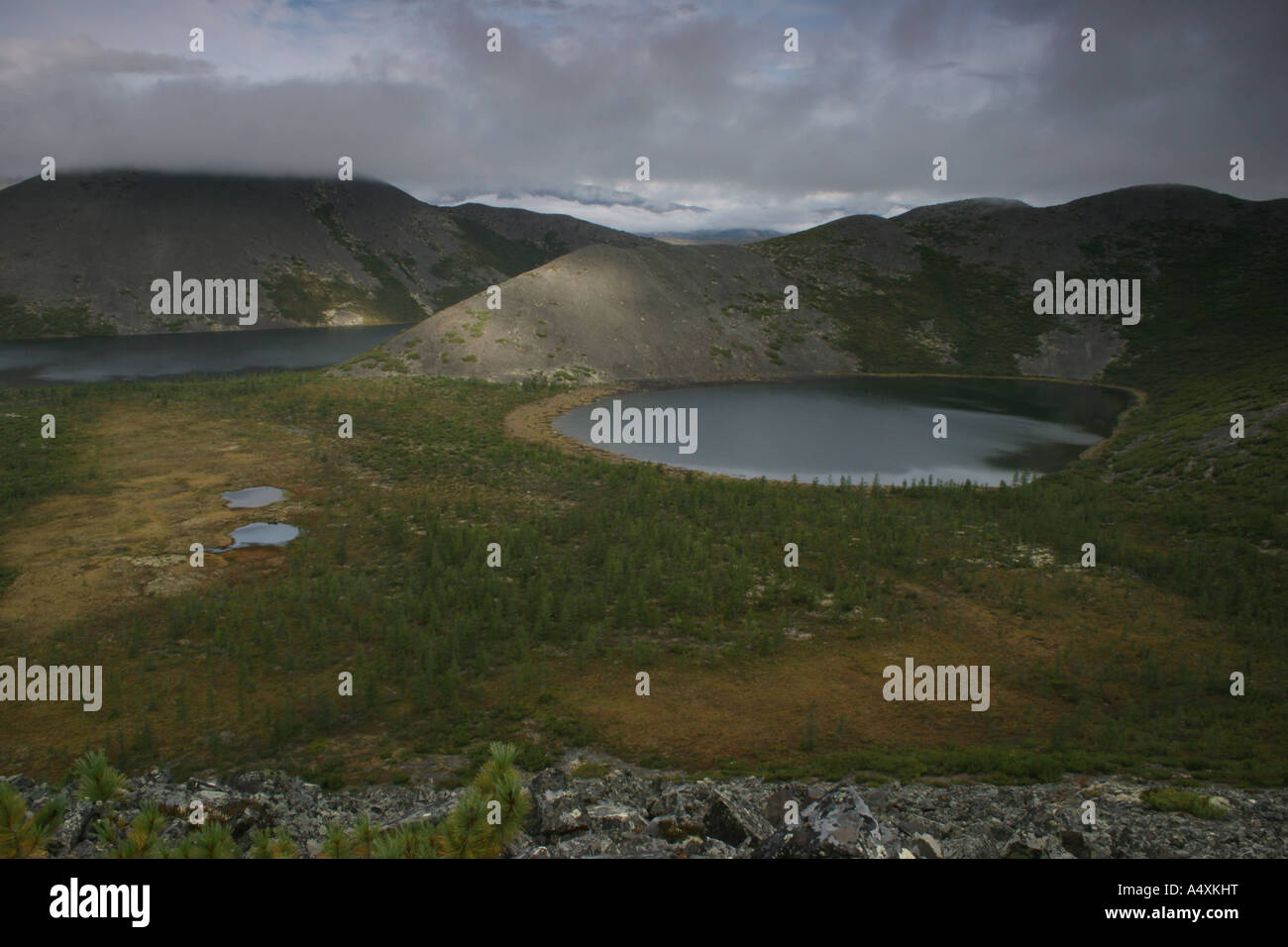 Natiional park "Jack London's lake", Magadan area, Eastern Siberia ...