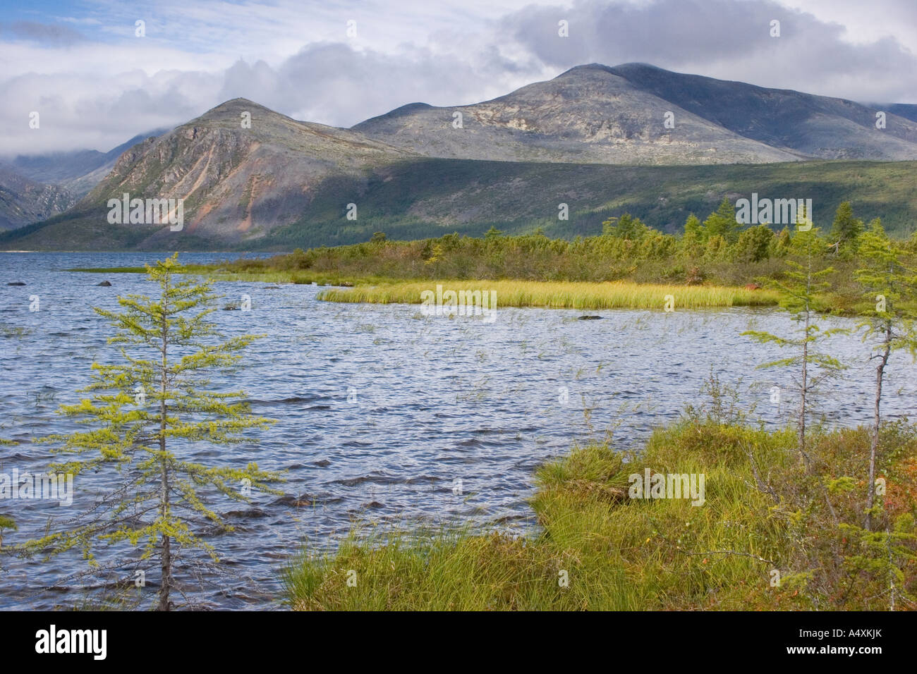 National park "Jack London's lake", Magadan area, Eastern Siberia ...