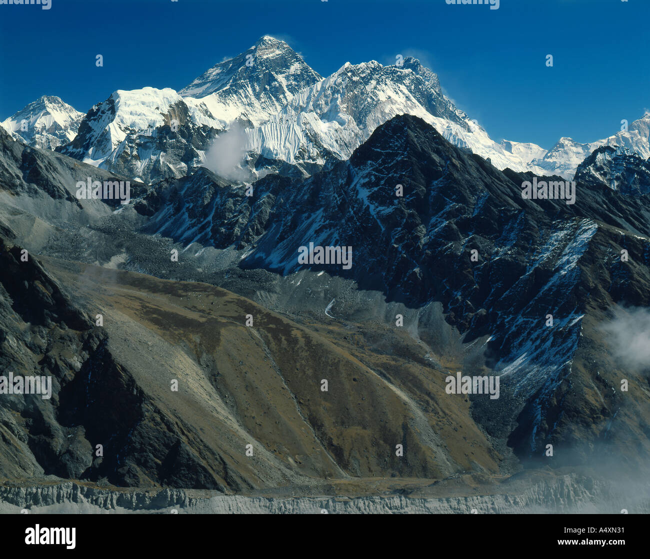 Nuptse Ridge Everest Stock Photos & Nuptse Ridge Everest Stock Images ...
