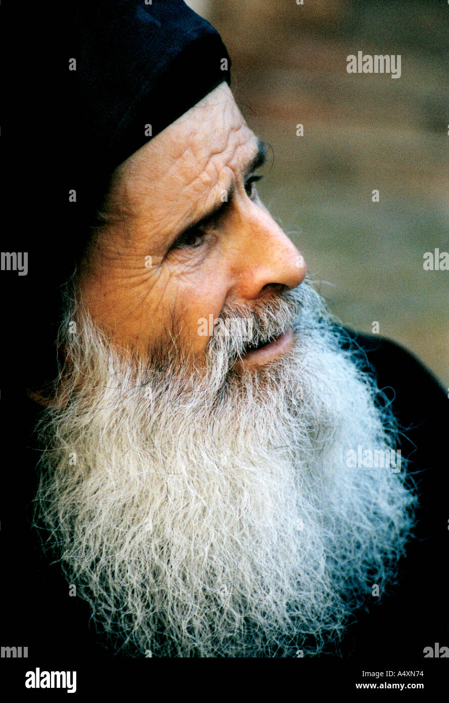 Greek monk portrait hi-res stock photography and images - Alamy