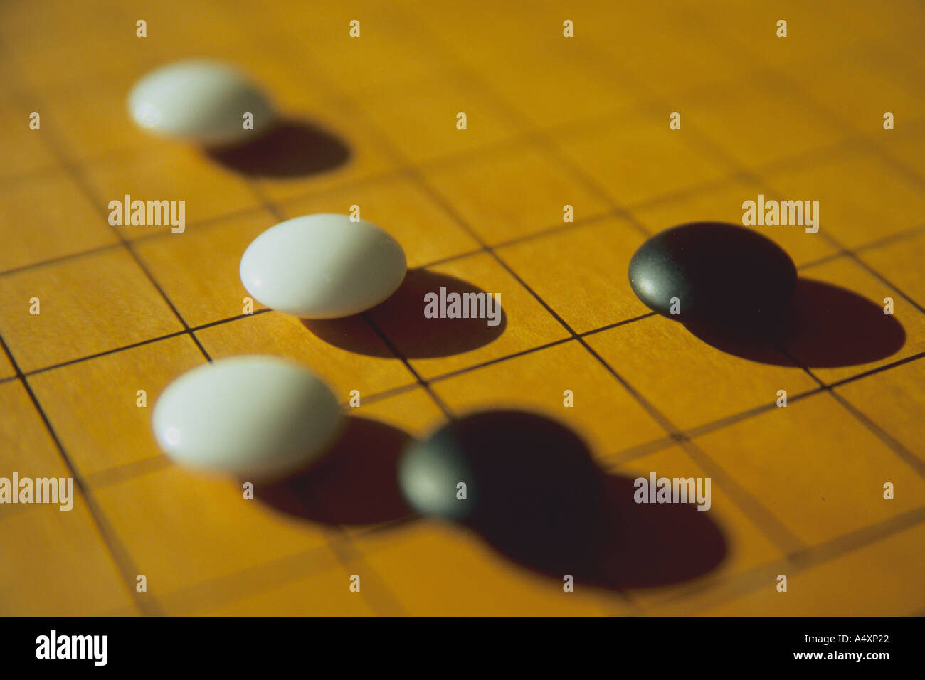 Go strategic board game Stock Photo - Alamy