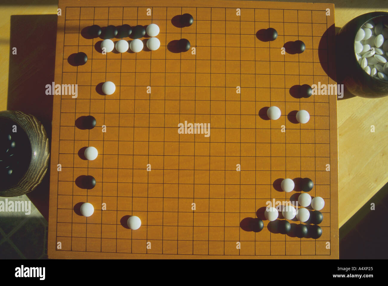 Go strategic board game Stock Photo - Alamy