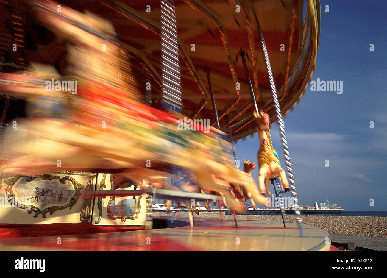 Merry go round at Brighton East Sussex England UK Stock Photo - Alamy