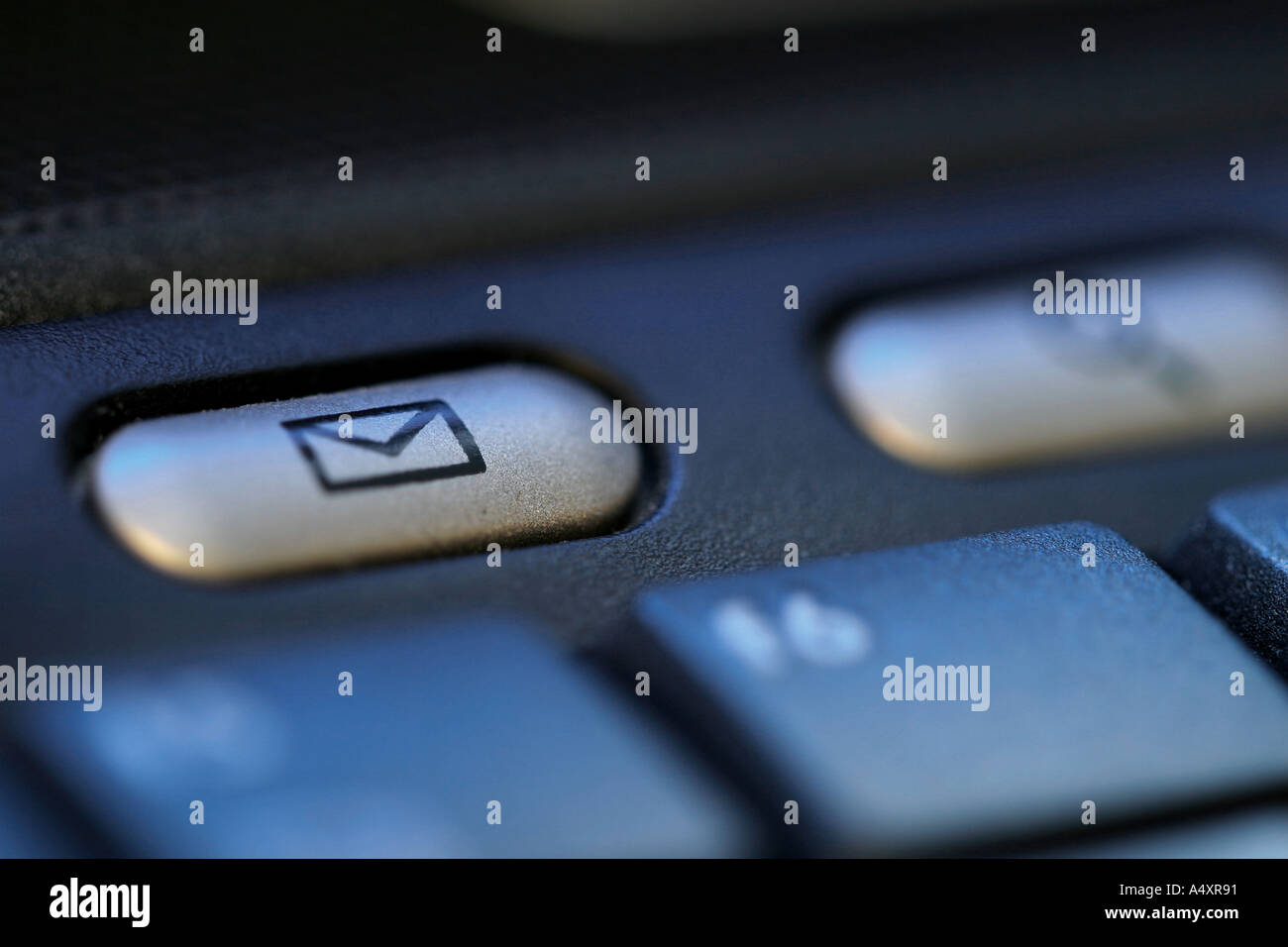 Partial keyboard of a keyboard showing Email mail envelope key Stock ...