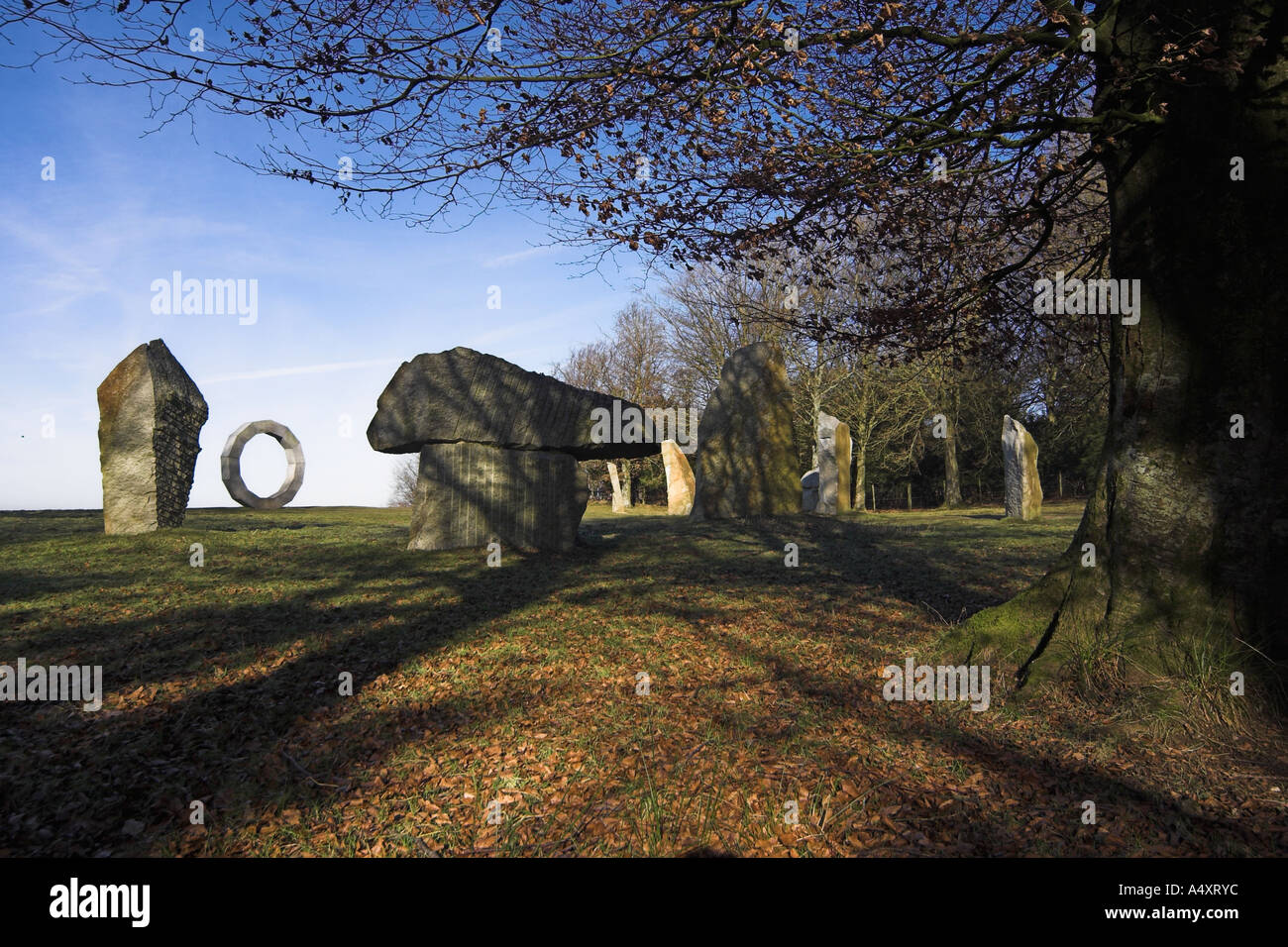 Stone Sculptures at Heavens Gate, Longleat, Wiltshire Stock Photo - Alamy