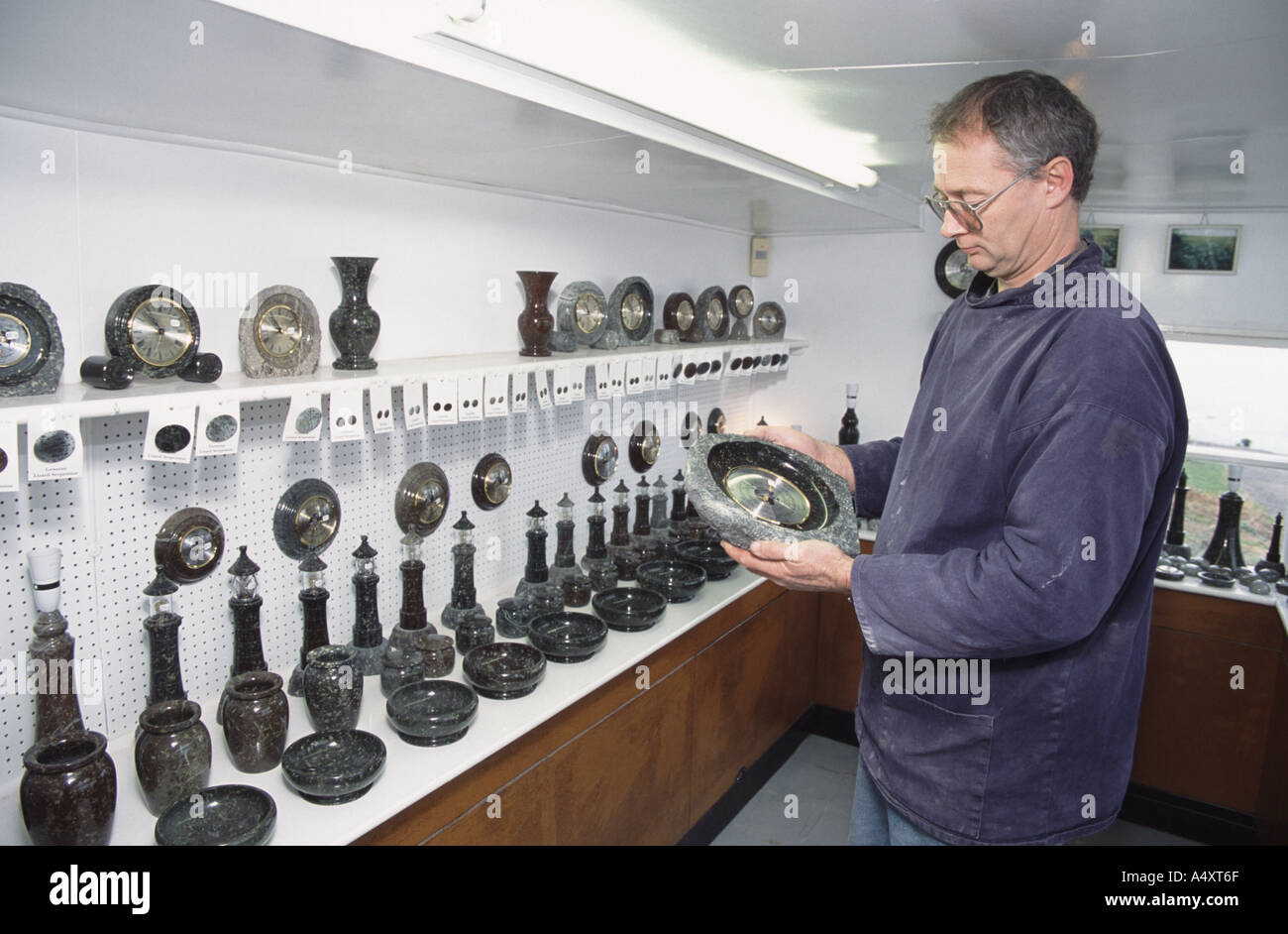 Ian Casley one of the last craftsman working with Serpentine Rock on ...