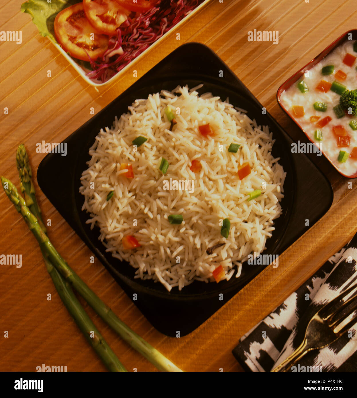 Rice preparations Indian cuisine Stock Photo - Alamy