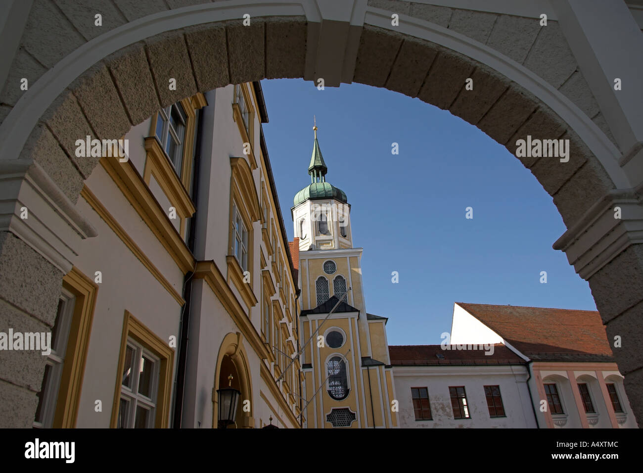 Domberg courtyard in Freising, Bavaria, Germany Stock Photo - Alamy