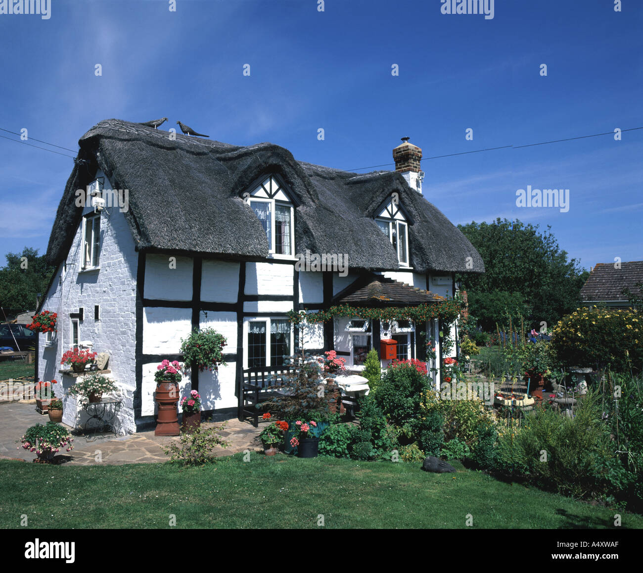 Thatched cottage dormer window hi-res stock photography and images - Alamy