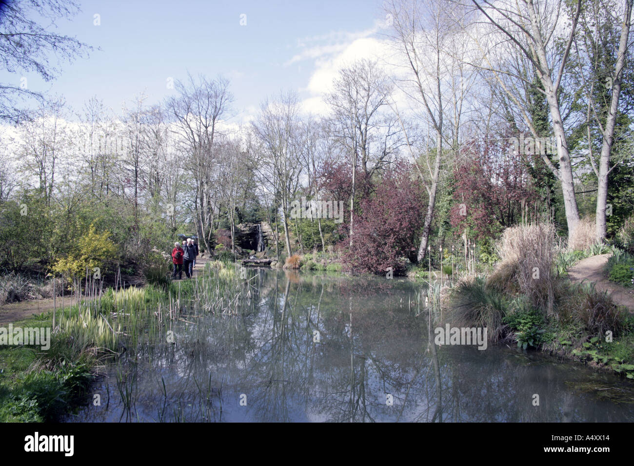 The River Garden at Abbey House in Malmesbury Stock Photo - Alamy