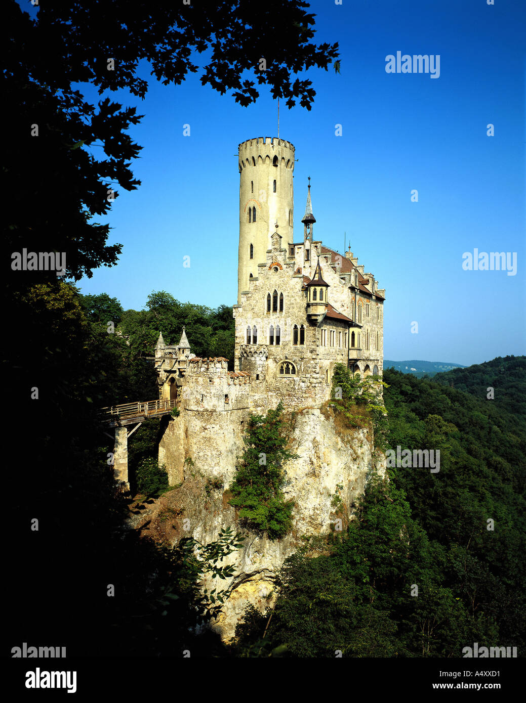 DE - BADEN WUERTTEMBERG: Lichtenstein Castle Stock Photo - Alamy