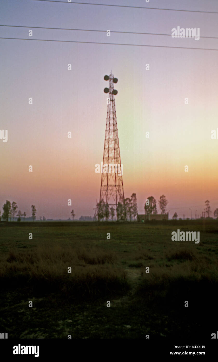 Radio transmission towers Stock Photo - Alamy