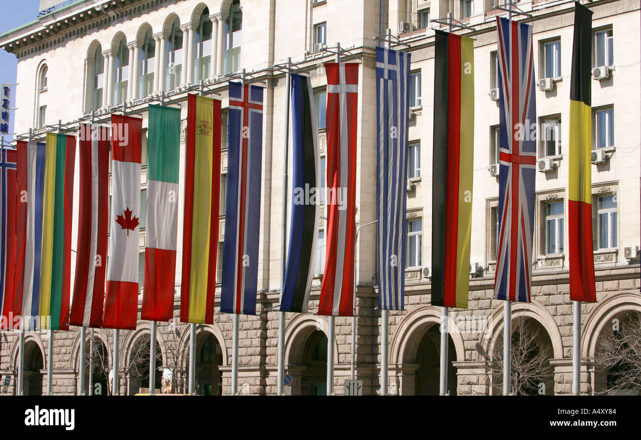 NATO Flags Sofia St Sofia monument long citizenship civic military ...