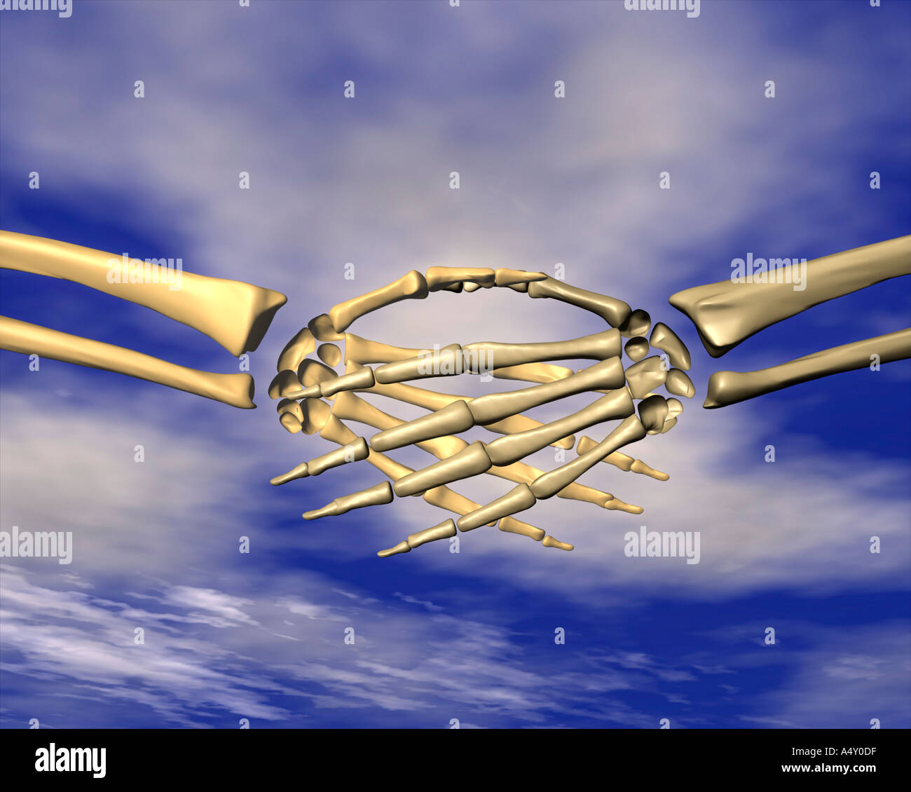 Skeleton handshake hi-res stock photography and images - Alamy