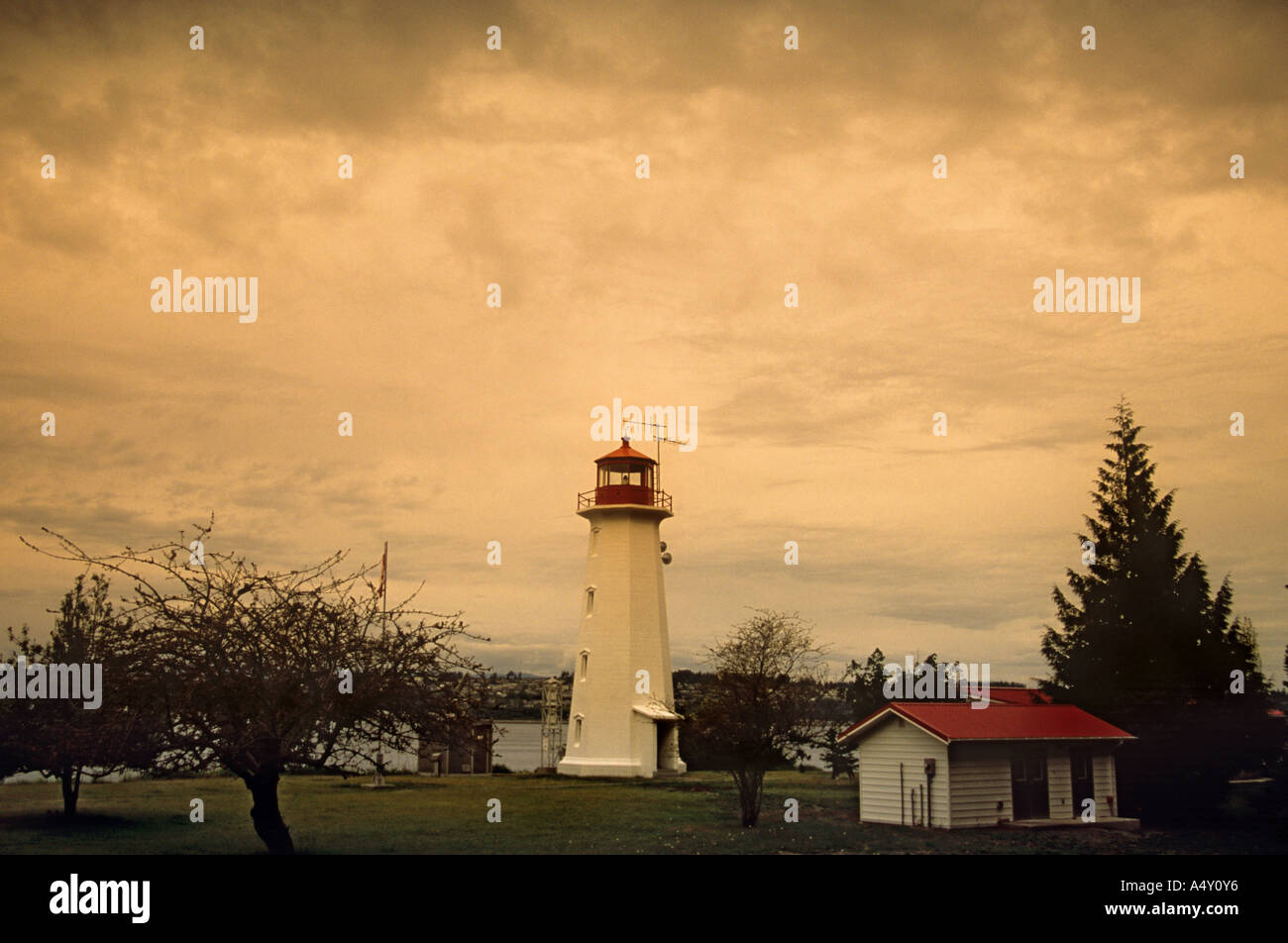Cape Mudge lighthouse Stock Photo - Alamy