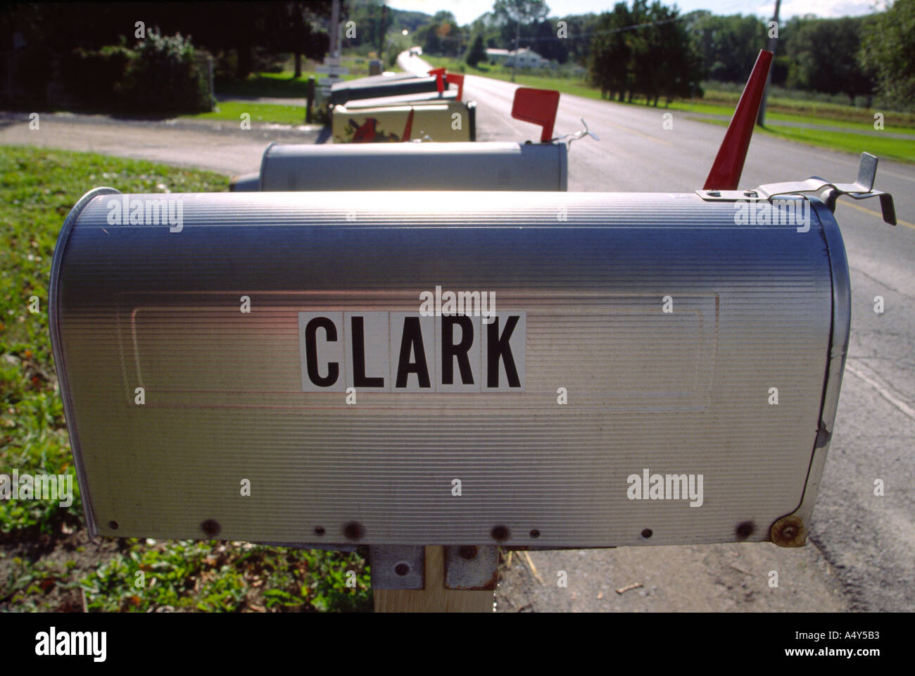 Mailbox on country road in Ontario Canada Stock Photo - Alamy