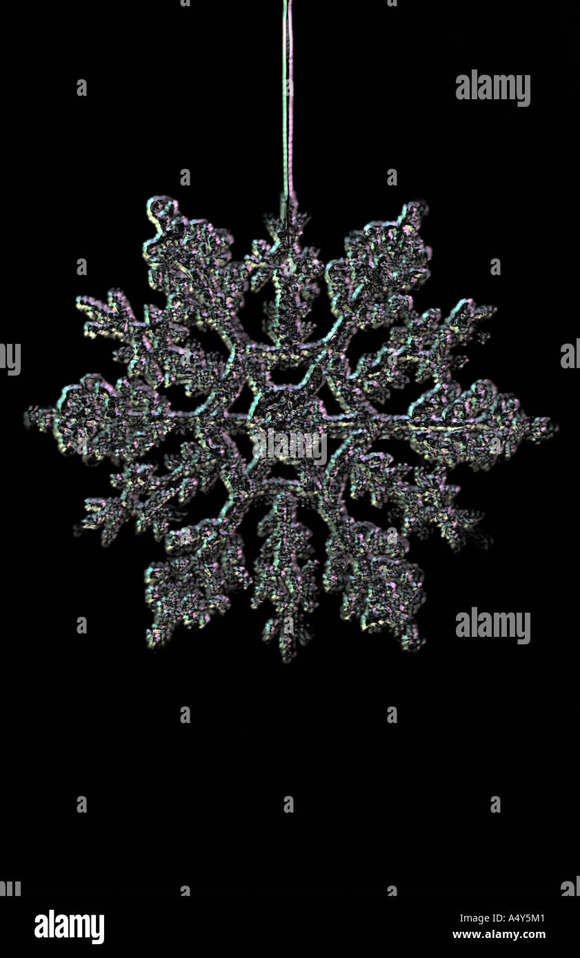 "Snow flake" negative black background Stock Photo - Alamy