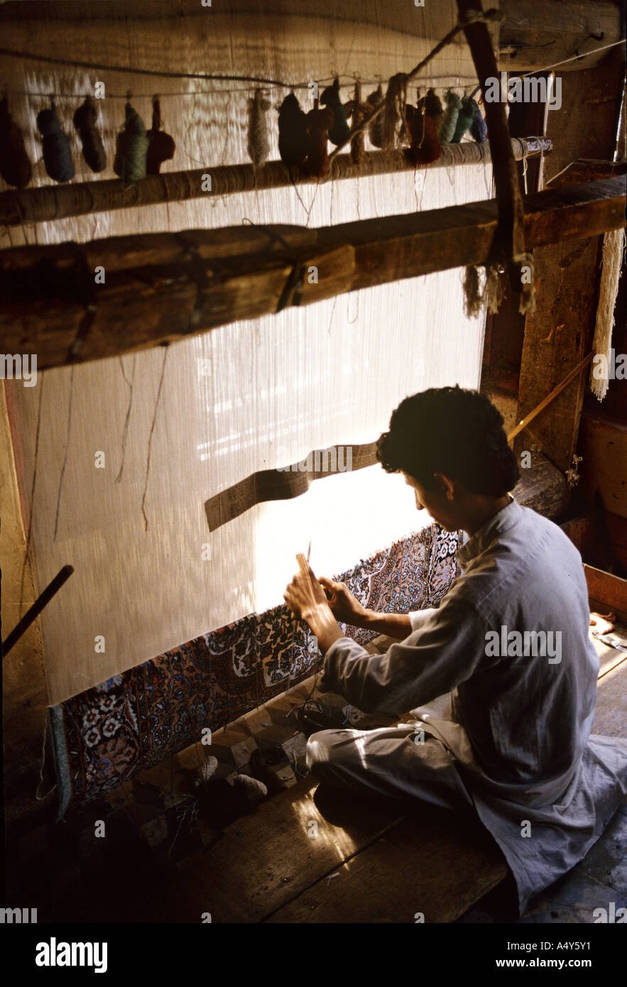 Local Kashmiri craftsman Jammu Kashmir India Stock Photo - Alamy