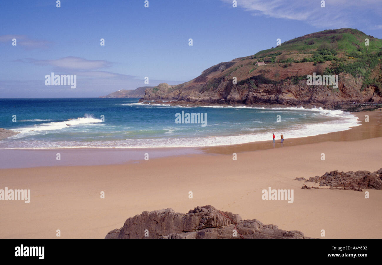 BOULEY BAY JERSEY CHANNEL ISLANDS UK Stock Photo - Alamy