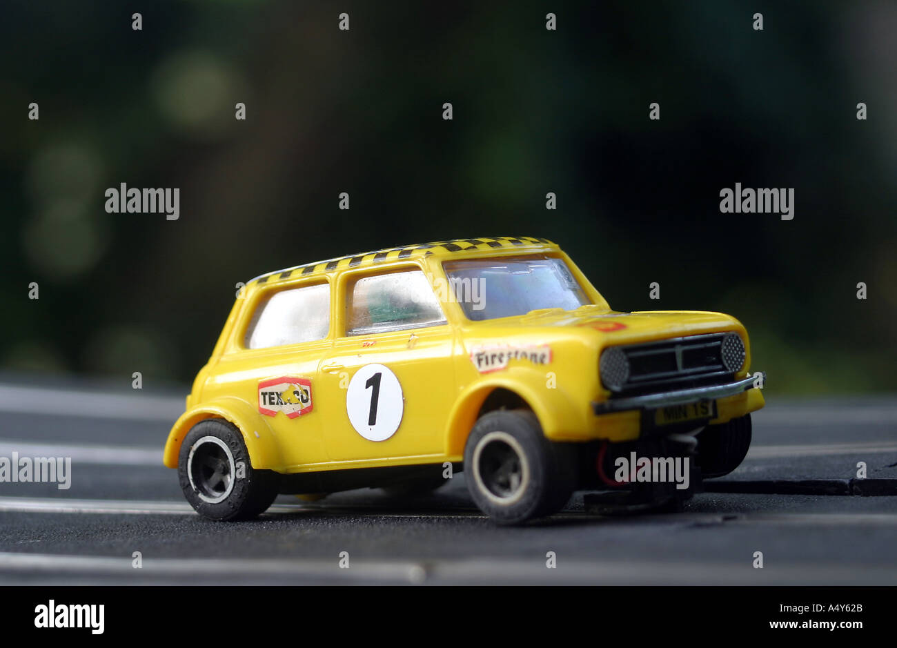 Early 1980 s Scalextric car Rare Vintage Mini 1275 GT C 122 Car Yellow ...