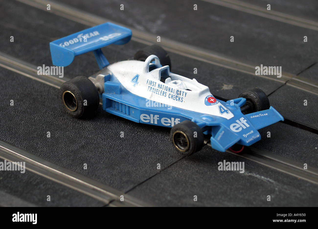 Early 1980 s Scalextric car Rare Vintage Tyrell 008 C 135 Car Blue Elf ...