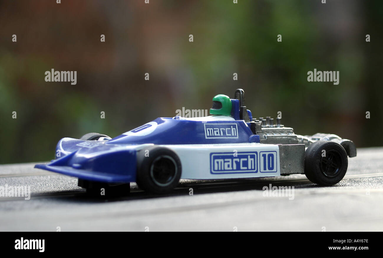 Early 1980 s Scalextric car Rare vintage March Ford 771 C 129 020 Car White blue Missing rear ...