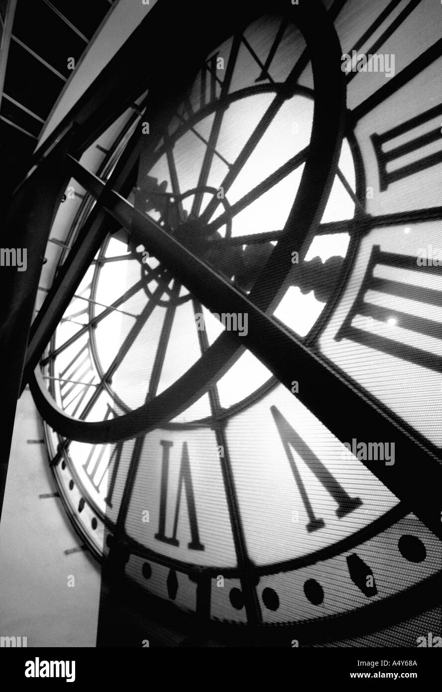 big clock in Musée d Orsay Paris France Stock Photo - Alamy
