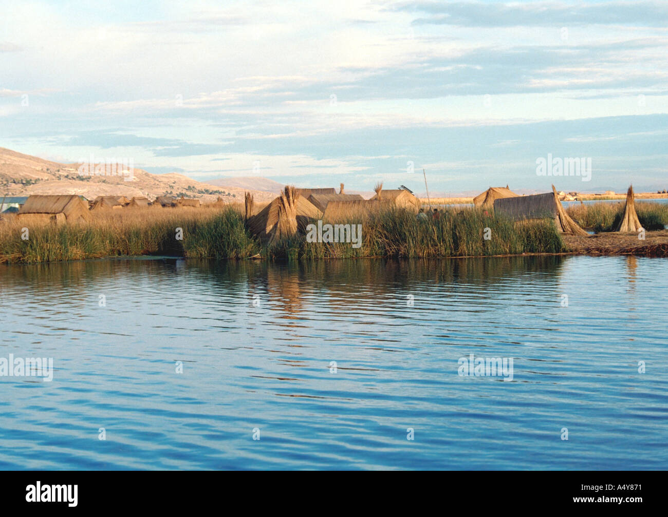 Uros Floating Islands, Lake Titicaca, Peru Stock Photo - Alamy