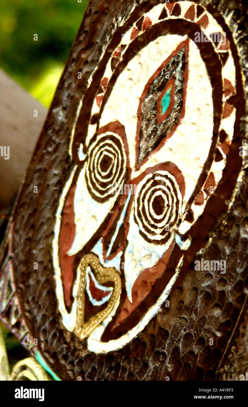 Native African carvings or shields Stock Photo - Alamy