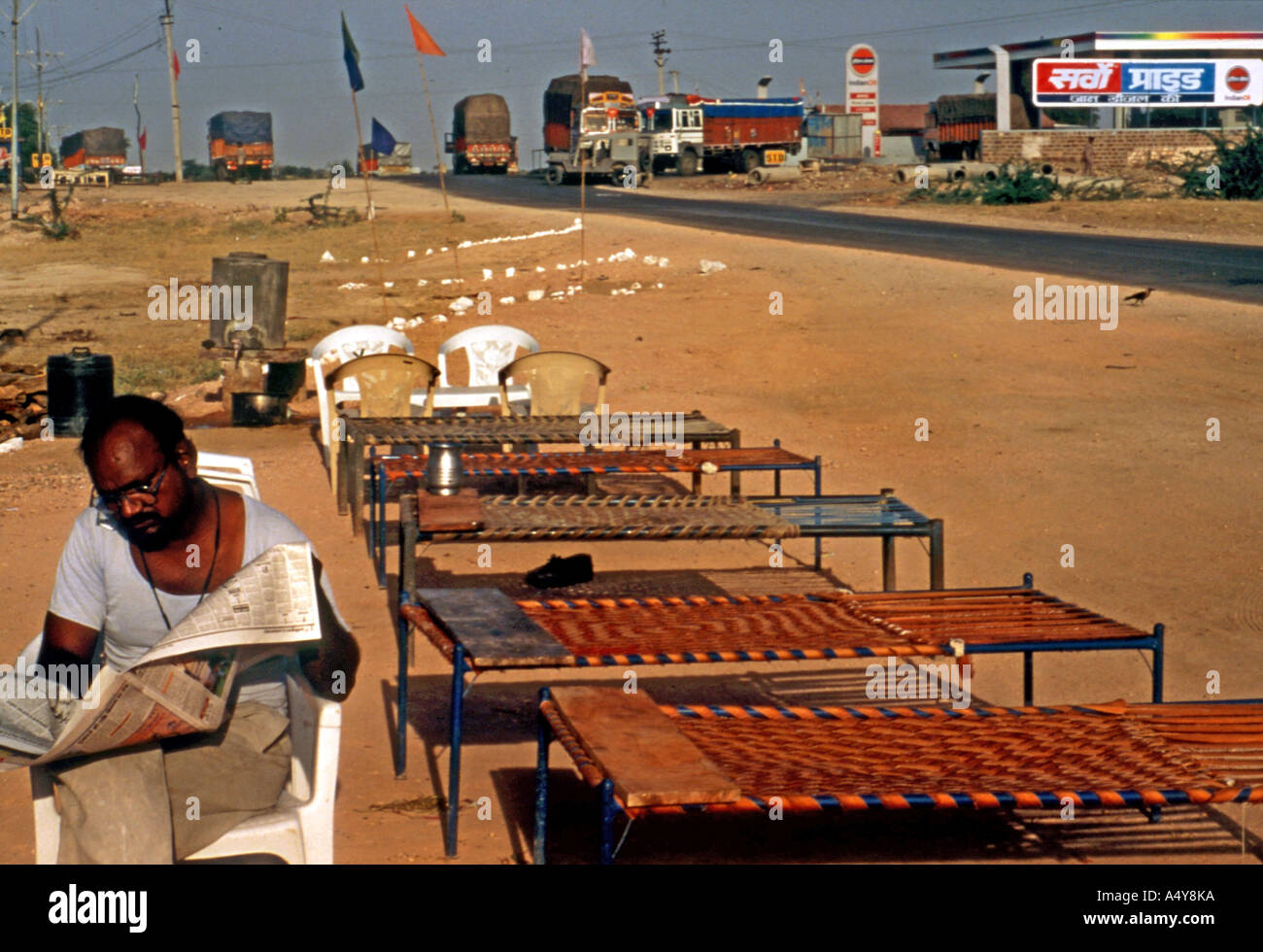 Roadside shop Rajasthan India Stock Photo - Alamy