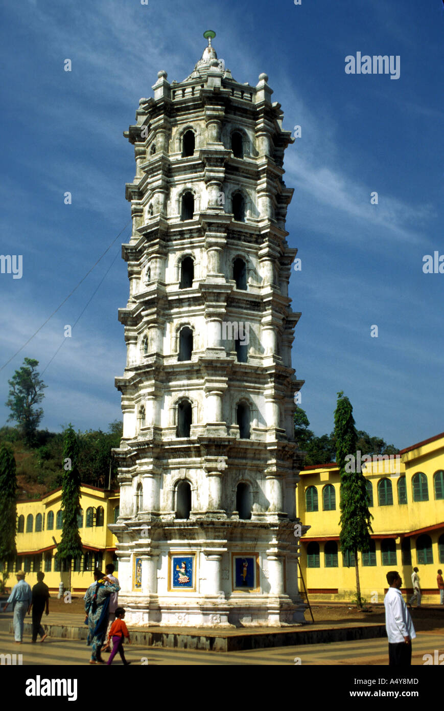 Shri Mangesh temple Stock Photo - Alamy