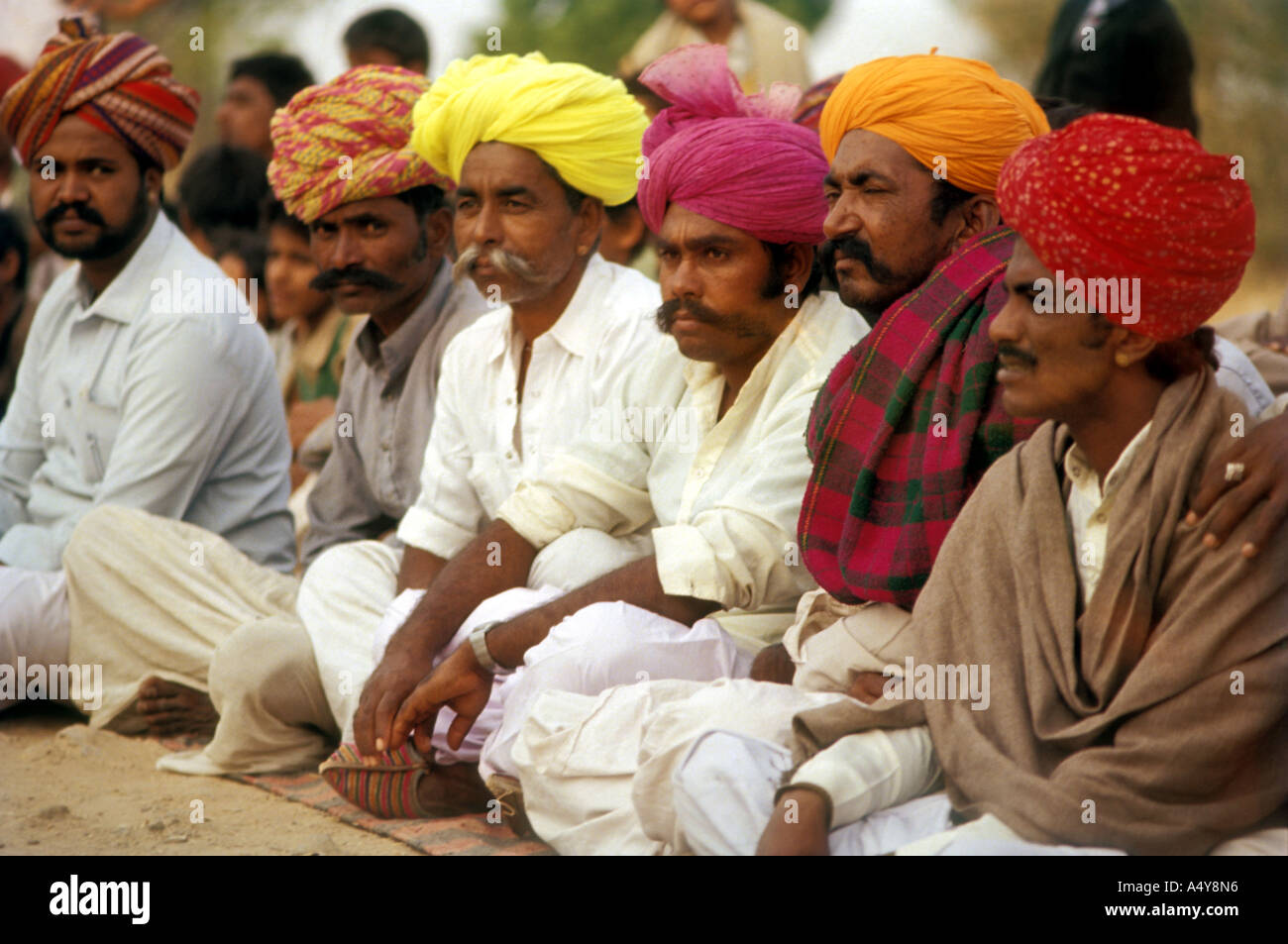 Local Rajasthani men Stock Photo - Alamy