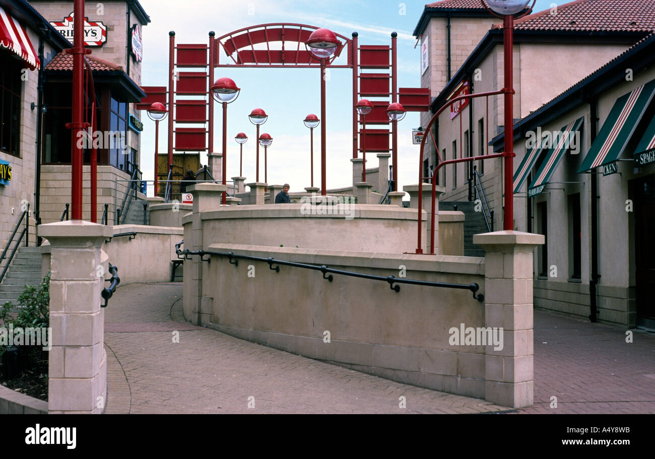 Access ramp at Queens Links Leisure Park at Aberdeen Beachfront Stock ...