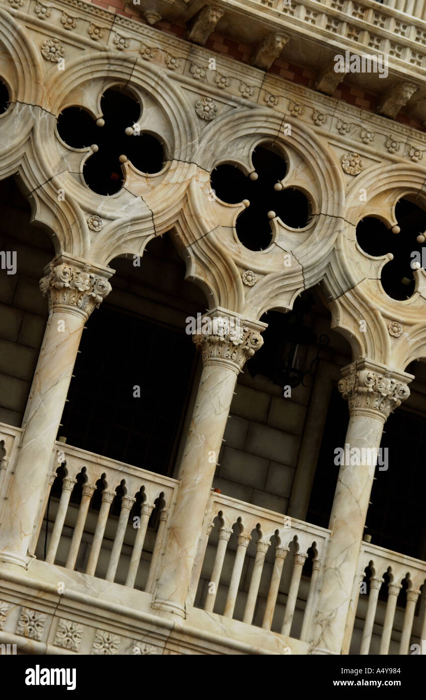 Intricate architectural work on balcony Stock Photo - Alamy