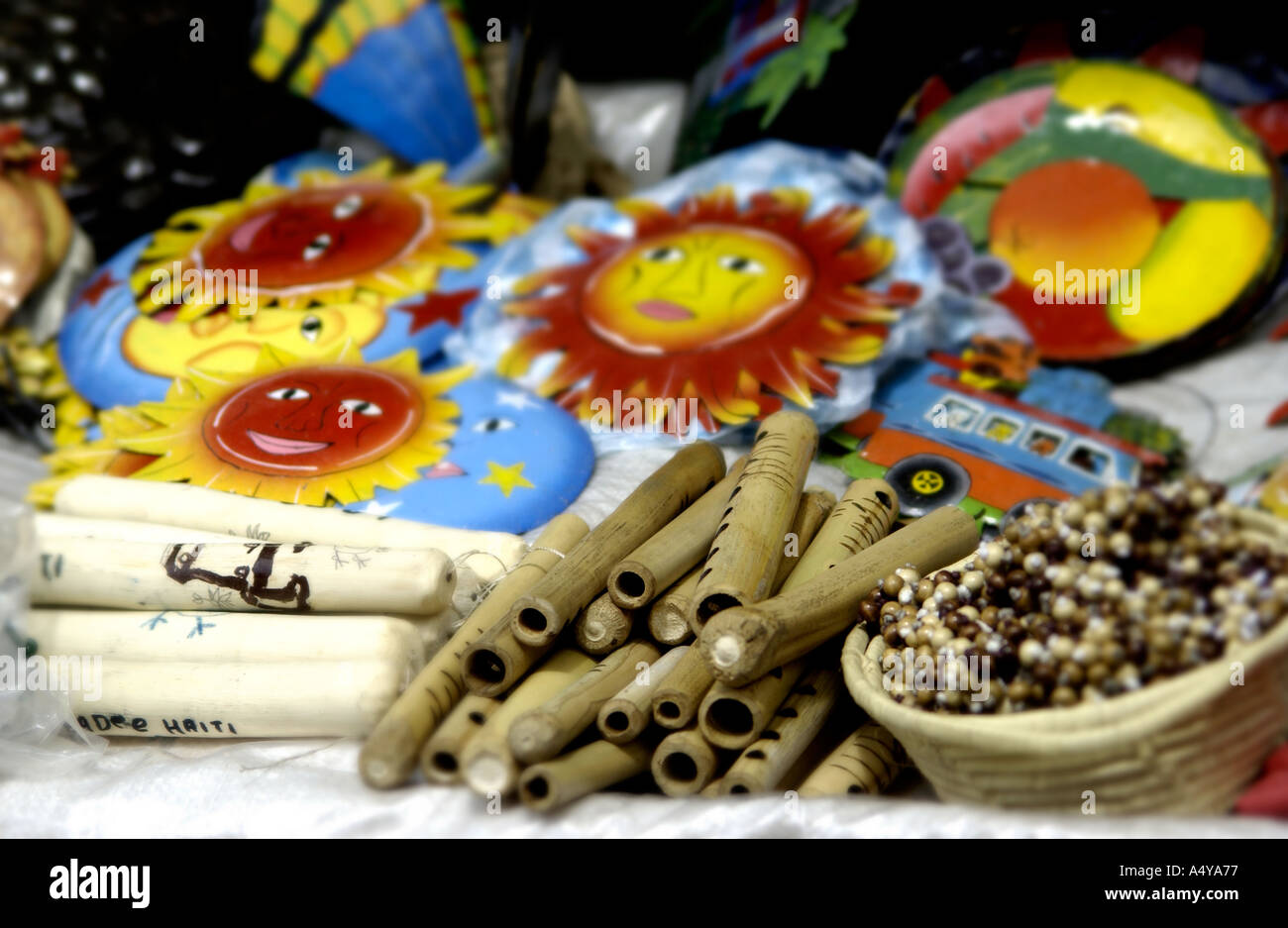 Handmade items at market Stock Photo - Alamy