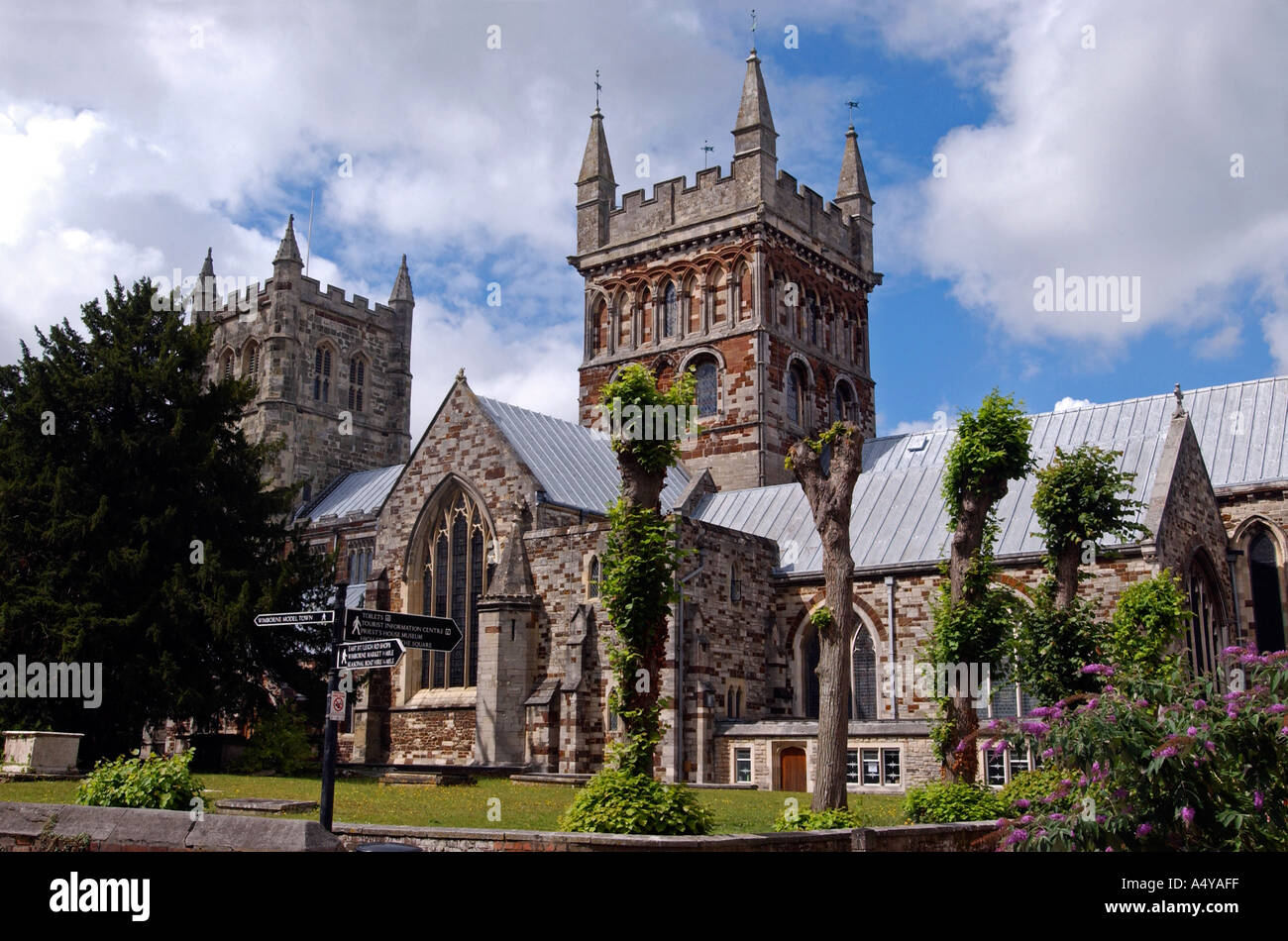 Wimborne Minster in Dorset Britain UK Stock Photo - Alamy