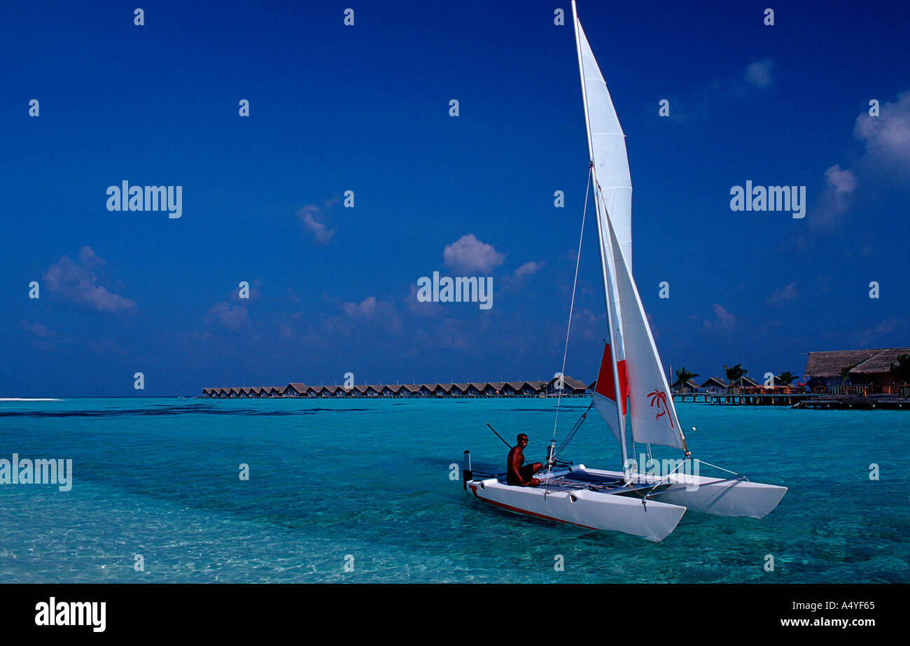 Catamaran maledives island Malediven Maldives Islands Stock Photo - Alamy