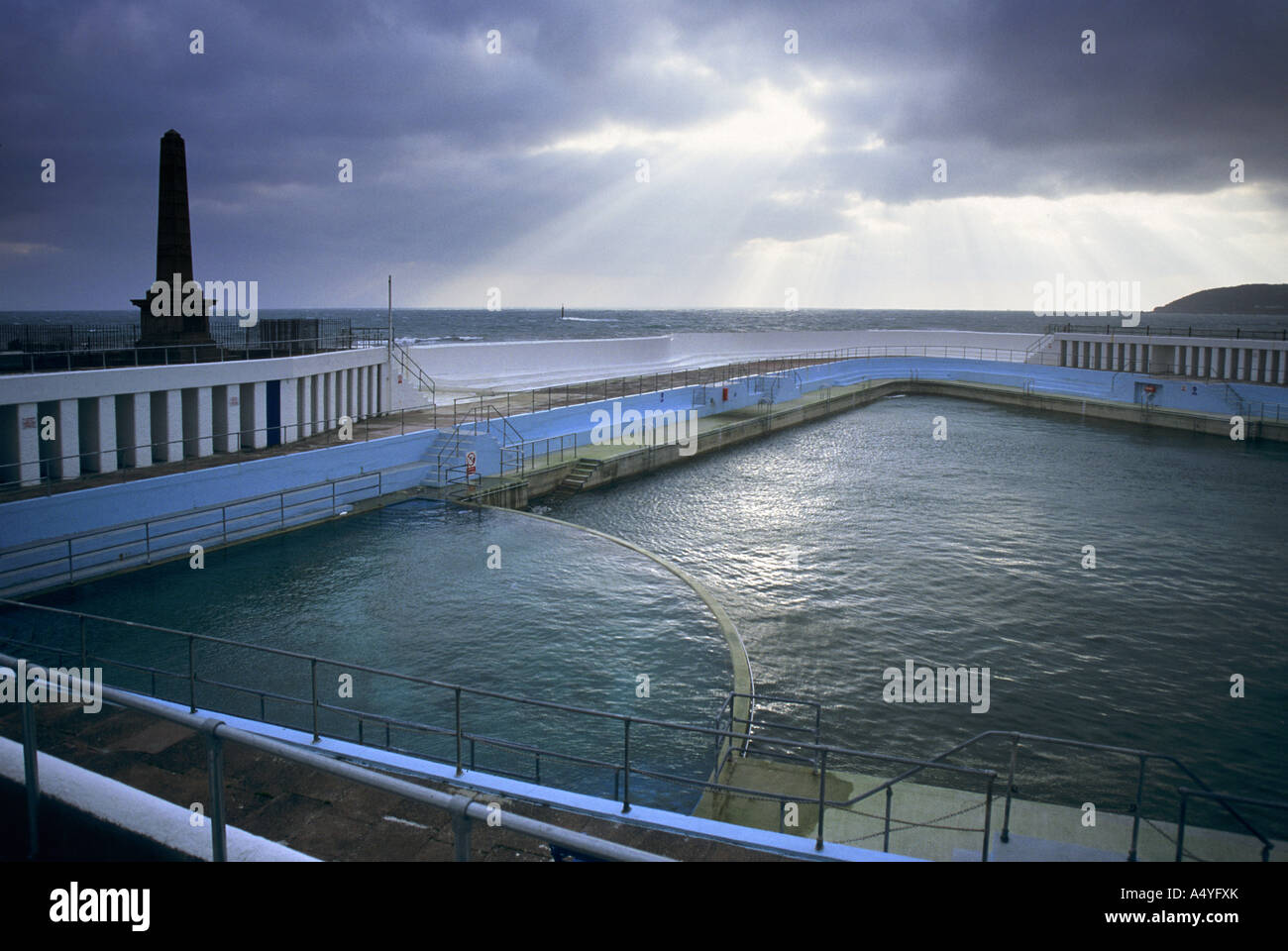 penzance Jubilee swimming pool cornwall Stock Photo - Alamy