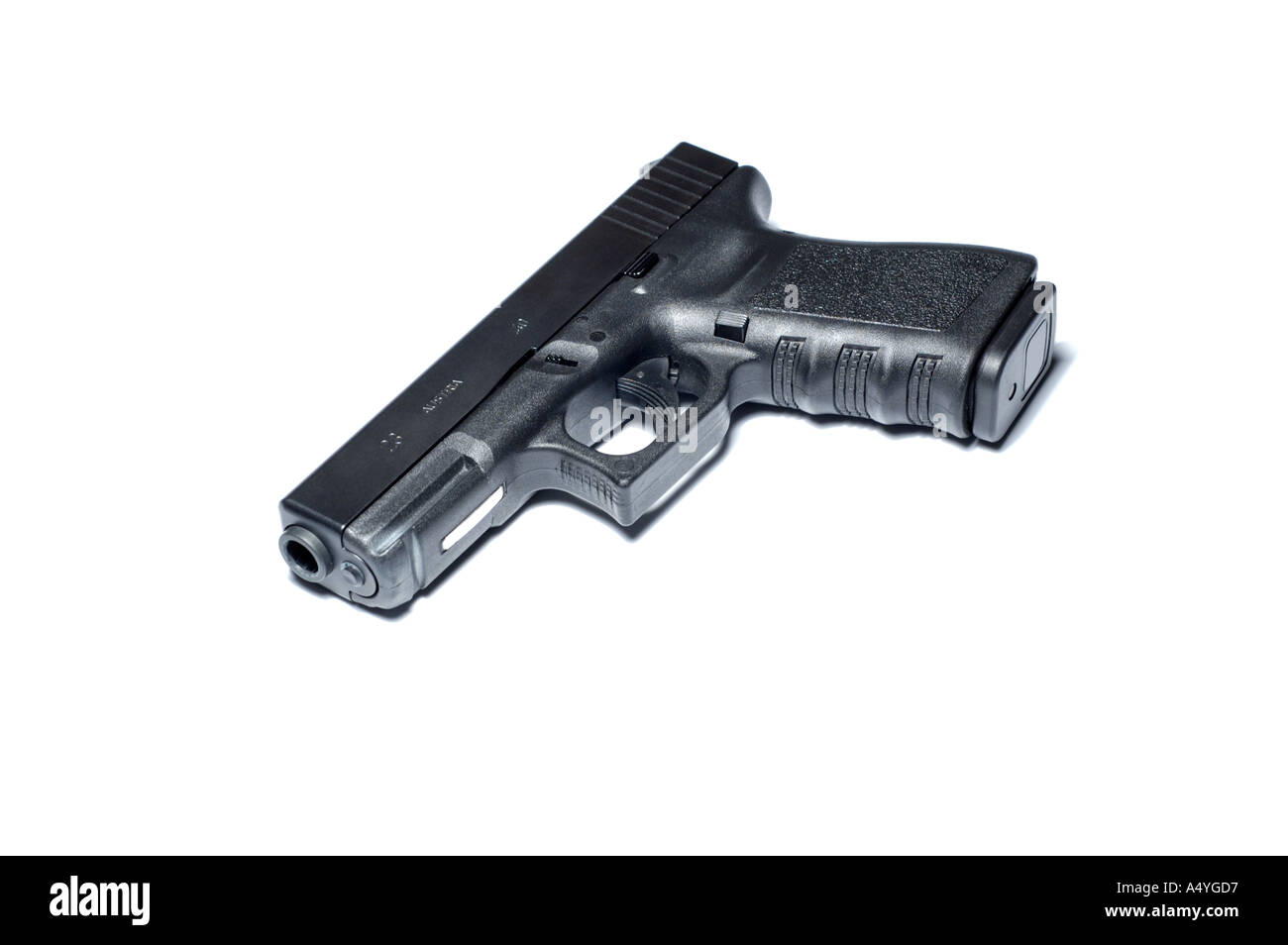 Isolated Glock 23 pistol on white background Stock Photo - Alamy