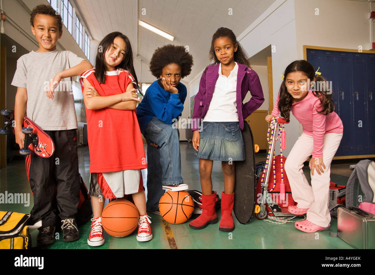 Girl boy sport school inside hi-res stock photography and images - Alamy