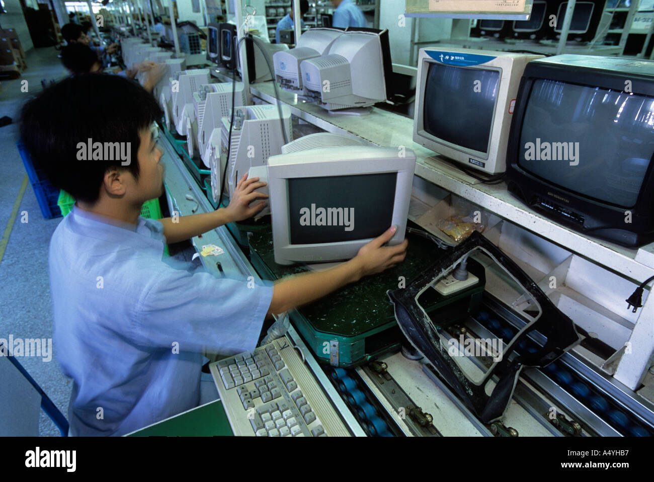 computers product line in Fuzhou China Stock Photo - Alamy
