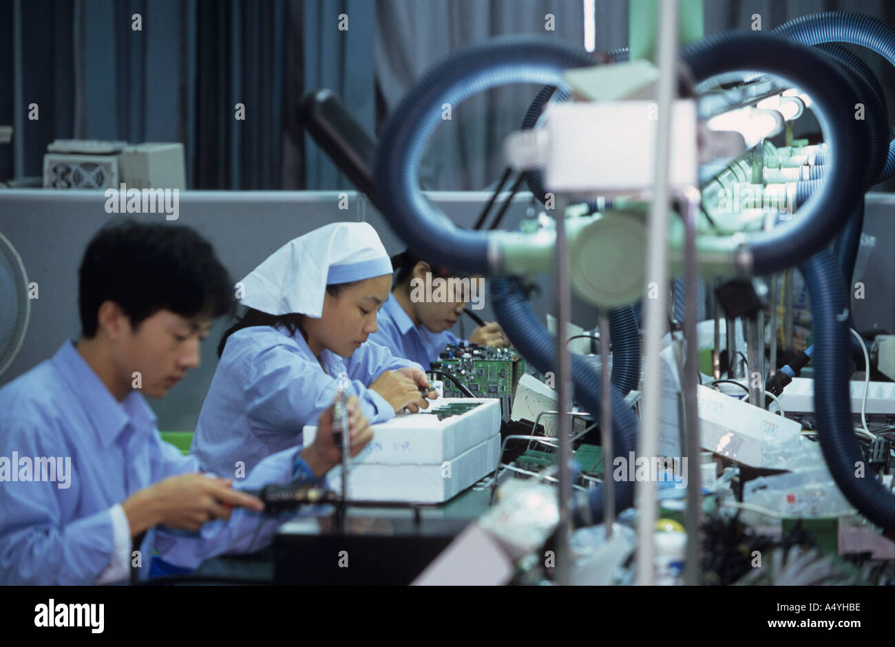 Computers product line in fuzhou hi-res stock photography and images ...