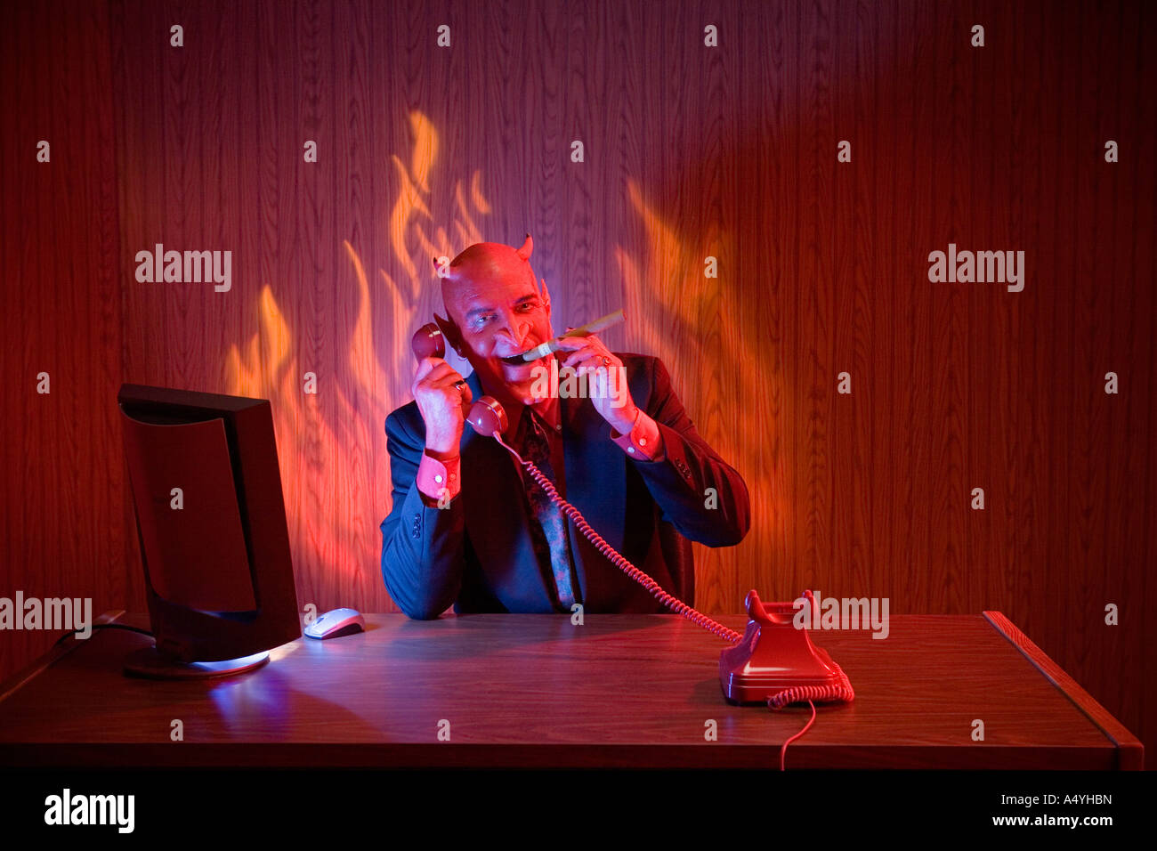Devil horns phone hi-res stock photography and images - Alamy
