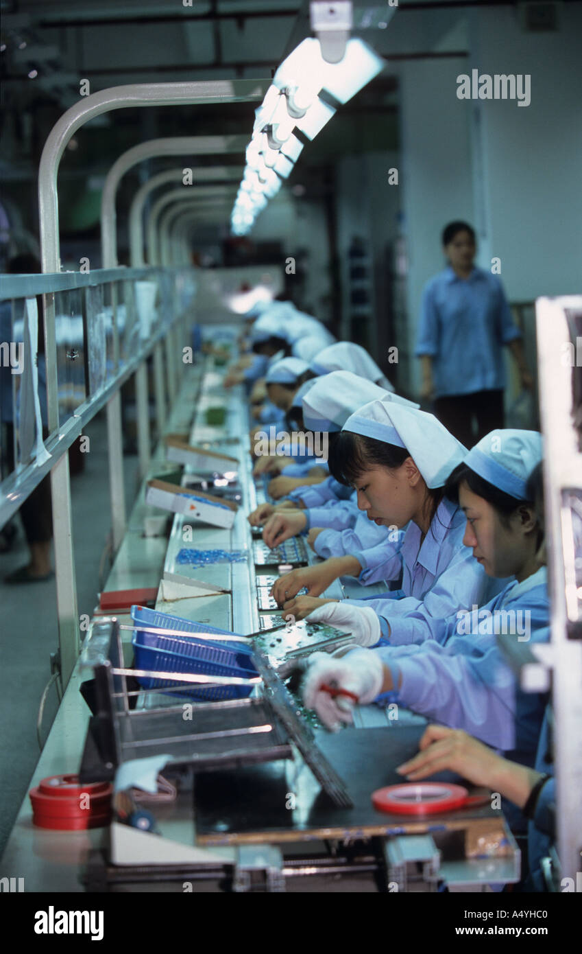 computers product line in Fuzhou China Stock Photo - Alamy