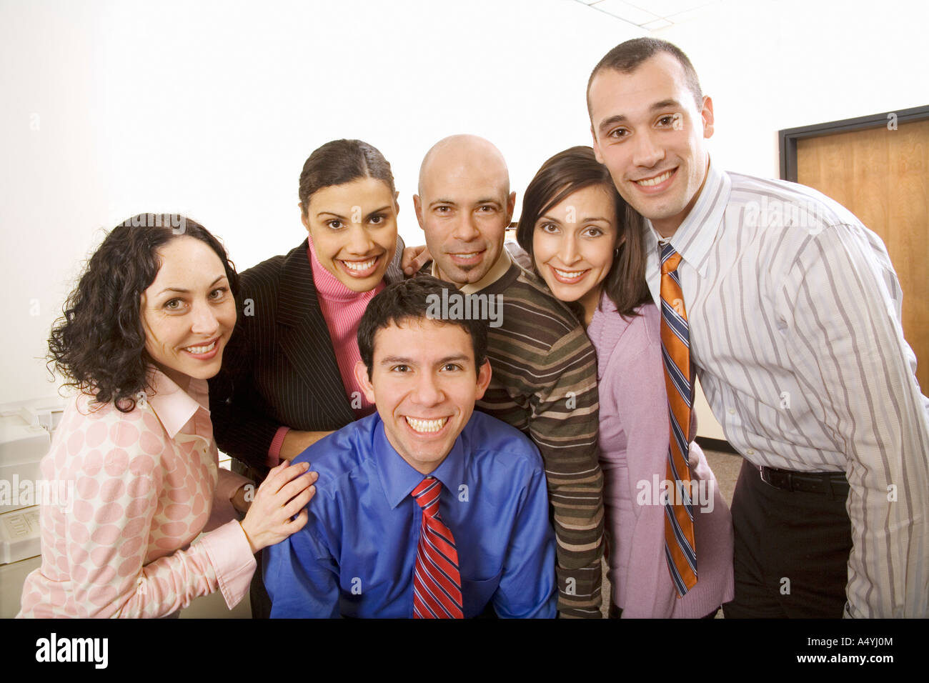 Portrait of co-workers in office Stock Photo - Alamy