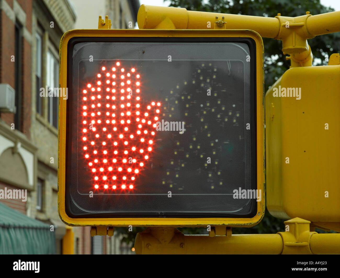Traffic lights red hand stop hi-res stock photography and images - Alamy